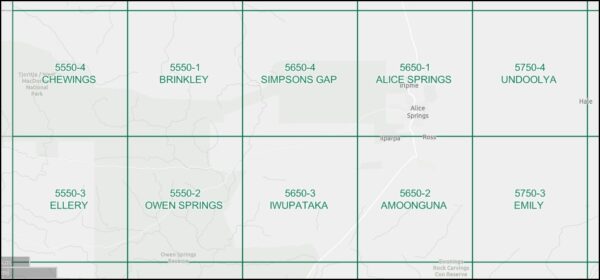 Simpsons Gap 1-50000 Topographic Map 5650-4 NT - Maps, Books & Travel ...