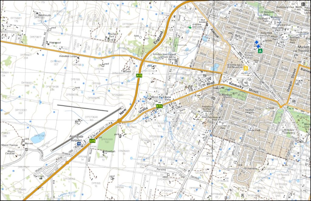 Armidale 1-25,000 NSW Topographic Map - Maps, Books & Travel Guides