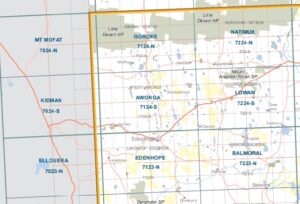 Awonga 1-50,000 Vicmap - Maps, Books & Travel Guides