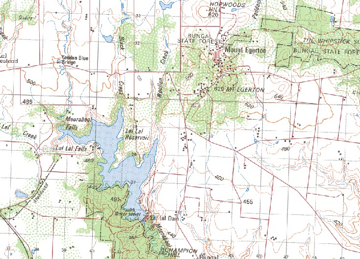 Ballan 1-50000 Topographic Map 7722-4 VICTORIA 1986 Edition - Maps ...