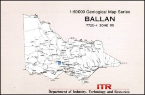 Ballan 1-50000 Geological Map Victoria - Maps, Books & Travel Guides