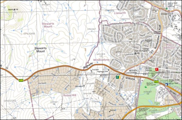 Bathurst 1-25,000 NSW Topographic Map - Maps, Books & Travel Guides