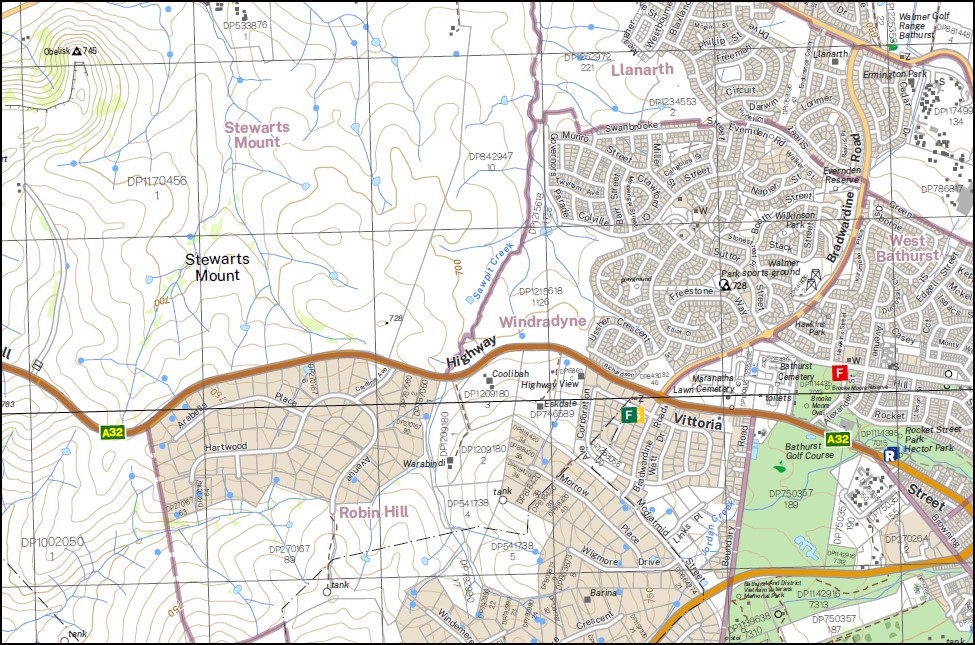 Bathurst 1-25,000 NSW Topographic Map - Maps, Books & Travel Guides