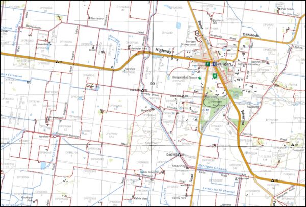 Berrigan 1-50,000 NSW Topographic Map 8026-N - Maps, Books & Travel Guides