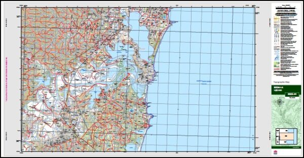 Bodalla 1-25,000 NSW Topographic Map 8925-4-N - Maps, Books & Travel Guides