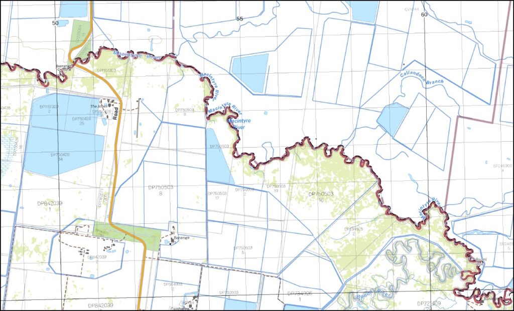 Boomi 1-50000 NSW Topographic Map - Maps, Books & Travel Guides