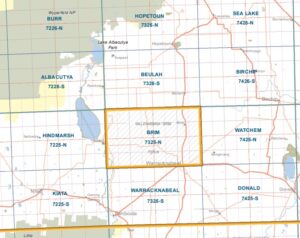 Brim 1-50,000 Vicmap - Maps, Books & Travel Guides