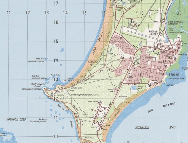 Broome 1-50000 Topographic Map 3362-3 WA - Maps, Books & Travel Guides