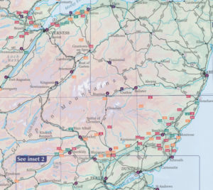 Castles of Scotland Map Collins - Maps, Books & Travel Guides