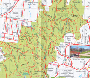 Daylesford Castlemaine Ballarat Map Hayman - Maps, Books & Travel Guides