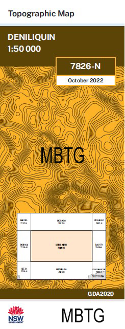 Deniliquin 1-50,000 NSW Topographic Map - Maps, Books & Travel Guides