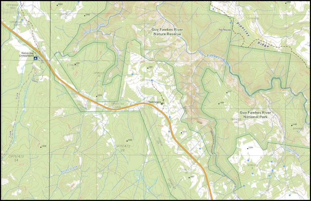 Ebor 1-25,000 NSW Topographic Map - Maps, Books & Travel Guides