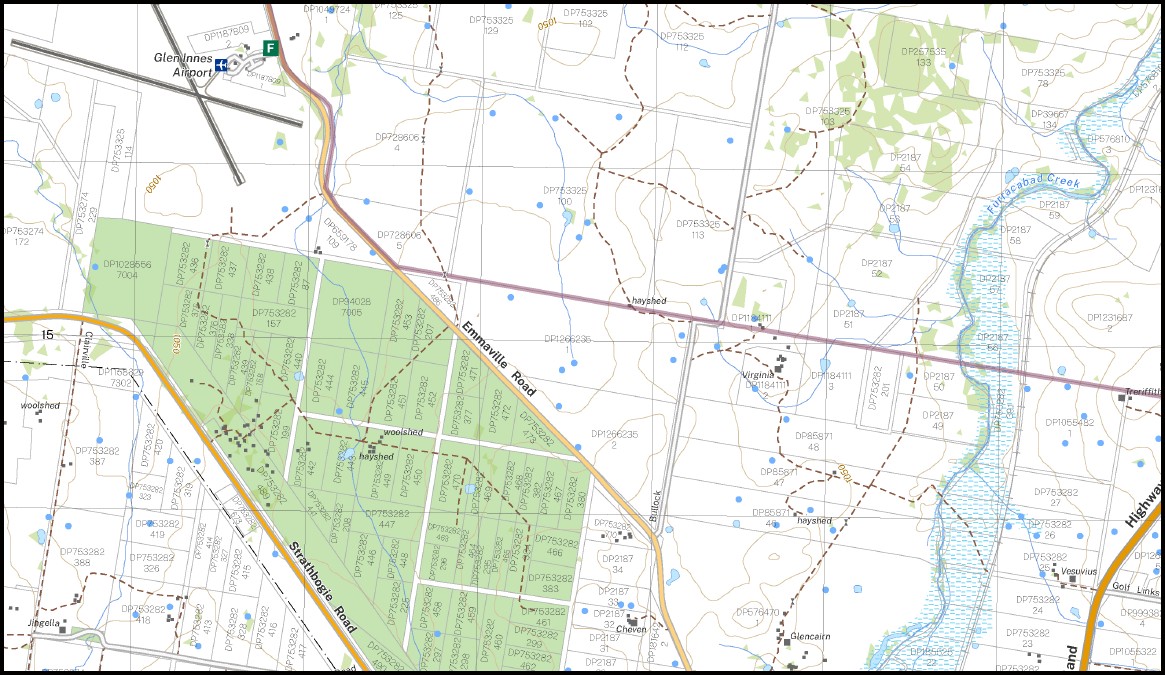 Glen Innes 1-25,000 NSW Topographic Map 9238-4-S - Maps, Books & Travel ...