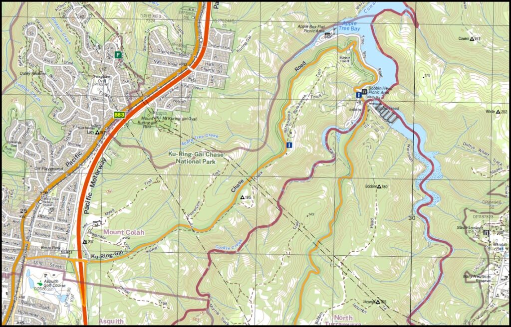 Hornsby 1-25,000 NSW Topographic Map 9130-4-S - Maps, Books & Travel Guides
