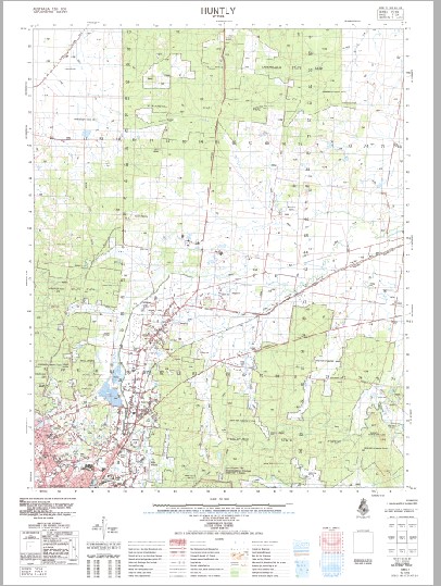 Huntly 1-50,000 Topo 7724-1 VICTORIA 1989 Edition - Maps, Books ...