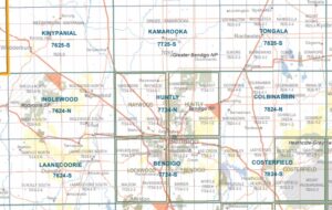 Huntly 1-50,000 Vicmap - Maps, Books & Travel Guides