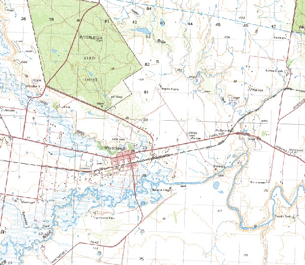 Inverleigh 1-50000 Topographic Map 7721-4 VICTORIA 1990 Edition - Maps ...