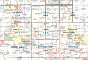 Kilmore 1-50,000 Vicmap - Maps, Books & Travel Guides