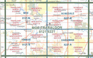 ROSEDALE NORTH 1-25,000 Vicmap Topo Map 8221-1-N - Maps, Books & Travel ...