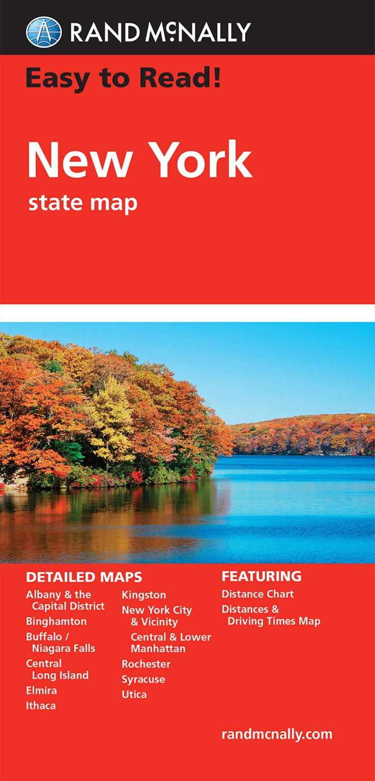 New York State Map Rand McNally - Maps, Books & Travel Guides