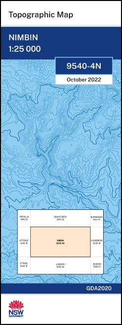 Nimbin 1-25,000 NSW Topographic Map - Maps, Books & Travel Guides