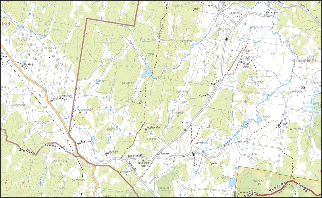 Nimmitabel 1-25,000 NSW Topographic Map - Maps, Books & Travel Guides
