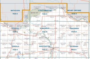 Numurkah 1-50,000 Vicmap - Maps, Books & Travel Guides