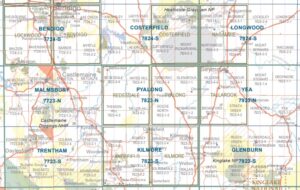 Pyalong 1-50,000 Vicmap - Maps, Books & Travel Guides