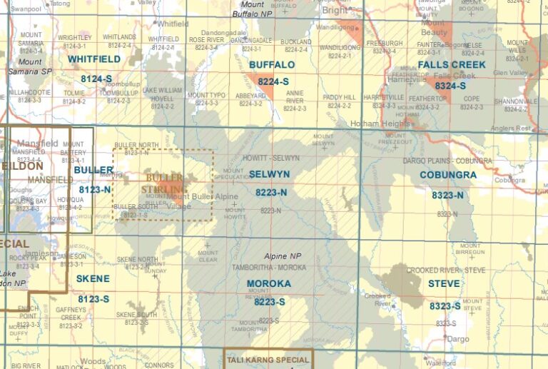 Selwyn 1-50,000 Vicmap - Maps, Books & Travel Guides