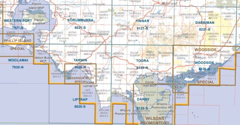 Andersons Inlet 1-25,000 Vicmap Topographic Map - Maps, Books & Travel ...
