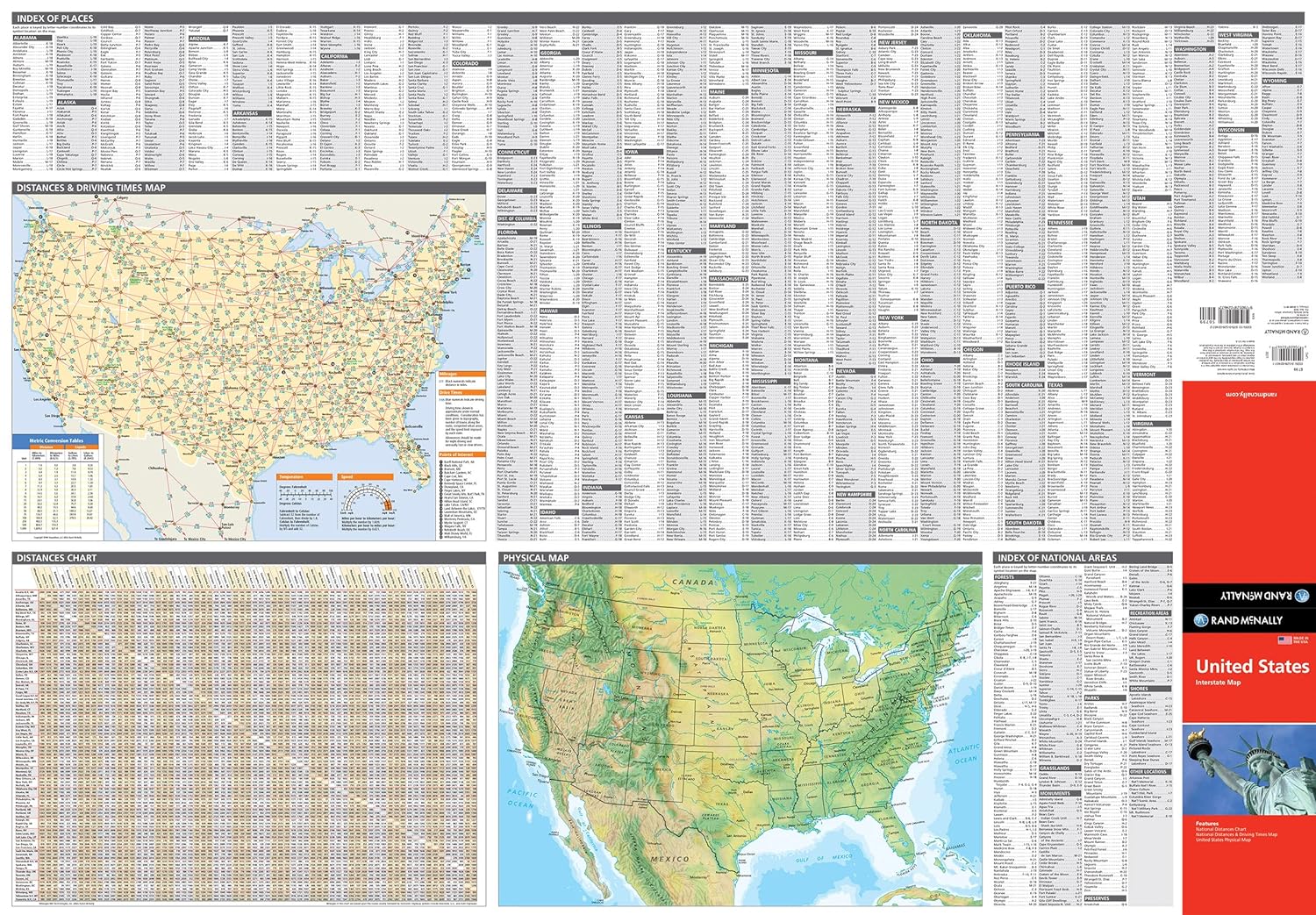 Rand McNally Panoramic Map of the - 31843162451 rand mcnally maps usa