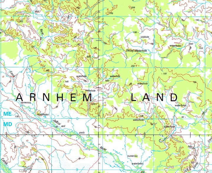 Urapunga 1-250,000 Topographic Map - Maps, Books & Travel Guides