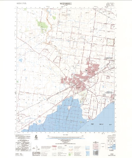 Werribee 1-50,000 Topographic Map 7822-3 VICTORIA 1990 Edition - Maps ...