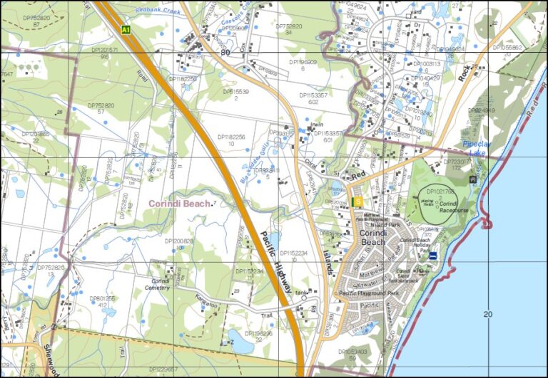 Woolgoolga 1-25,000 NSW Topographic Map - Maps, Books & Travel Guides