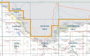 COHUNA SOUTH 1-25,000 Vicmap Topo Map 7726-3-S - Maps, Books & Travel ...