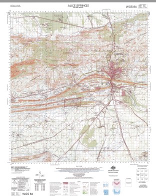 Alice Springs 1-100,000 Topographic Map - Maps, Books & Travel Guides
