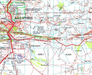 Alice Springs 1-250,000 Topographic Map GA - Maps, Books & Travel Guides