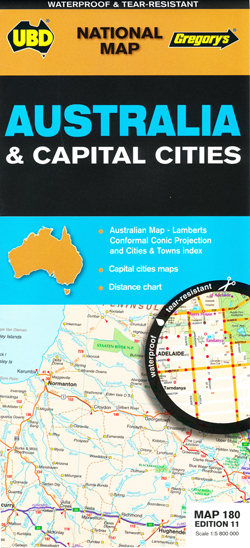 Australia Map 180 UBD - Maps, Books & Travel Guides