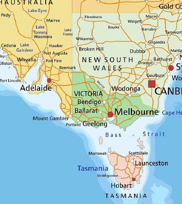 Australia A4 Political Map - Maps, Books & Travel Guides