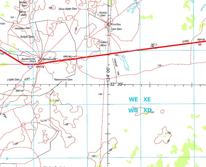 Balladoonia 1-250,000 Topographic Map - Maps, Books & Travel Guides