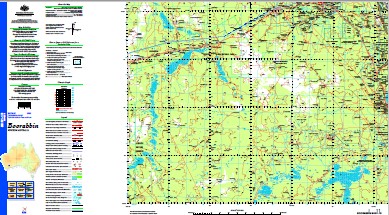 Boorabbin 1-250,000 Topographic Map - Maps, Books & Travel Guides
