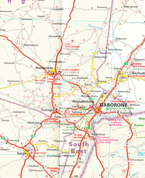 Botswana Map Reise - Maps, Books & Travel Guides