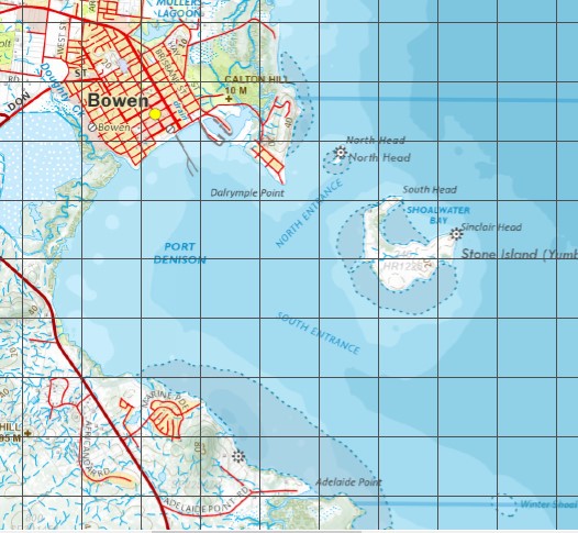 Bowen 1-100,000 Topographic Map - Maps, Books & Travel Guides