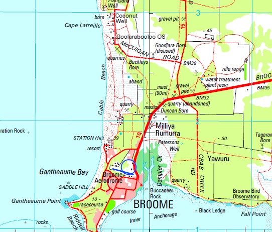 Broome 1-250,000 Topographic Map - Maps, Books & Travel Guides