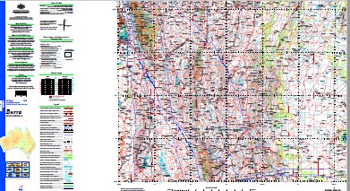 Burra 1-250,000 Topographic Map - Maps, Books & Travel Guides