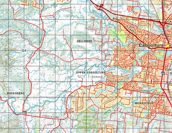 Caboolture 1-100,000 Topographic Map - Maps, Books & Travel Guides