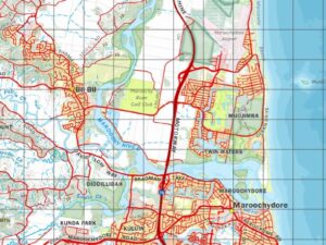 Caloundra 1-100,000 Topographic Map - Maps, Books & Travel Guides
