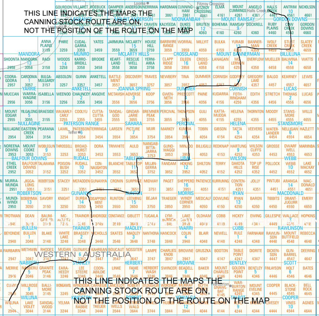 Canning Stock Route Topographic Map Set - Maps, Books & Travel Guides