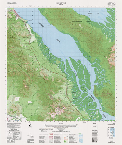 Cardwell 1-50000 Topographic Map 8161-3 QLD - Maps, Books & Travel Guides
