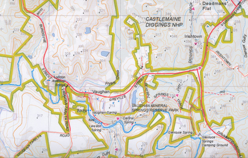 castlemaine South 1-25,000 Vicmap - Maps, Books & Travel Guides